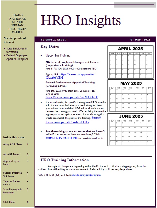 HRO Insights Volume 2, Issue 3 - 01 April 2025